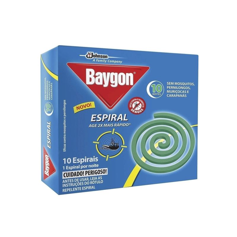 Inseticida Espiral Baygon Com 10 Unidades - Lojas Rede