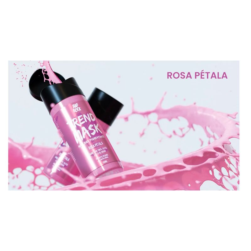 Máscara Pigmentante Bad Rock Trend Mask Rosa Pétala 150ml - Lojas Rede